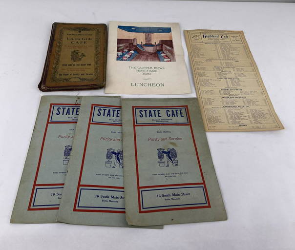 Collection Of Butte Montana Menus