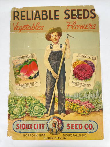 Reliable Seeds Sioux City Seed Company Sign