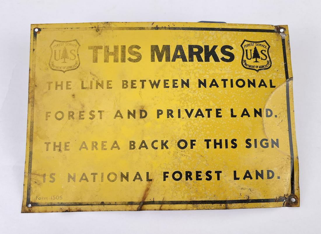 Montana Forest Service Usfs Boundary Sign