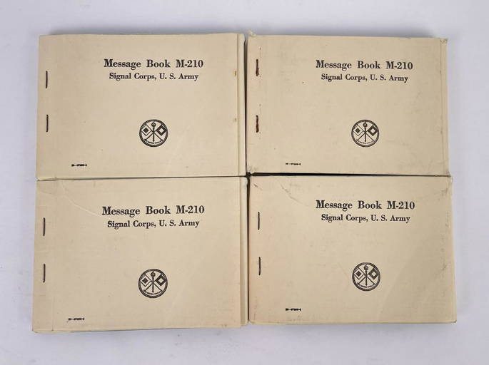 Lot of WW2 Message Books w/ Pidgeon Paper M-210 (#0552) on Aug 28, 2022 ...