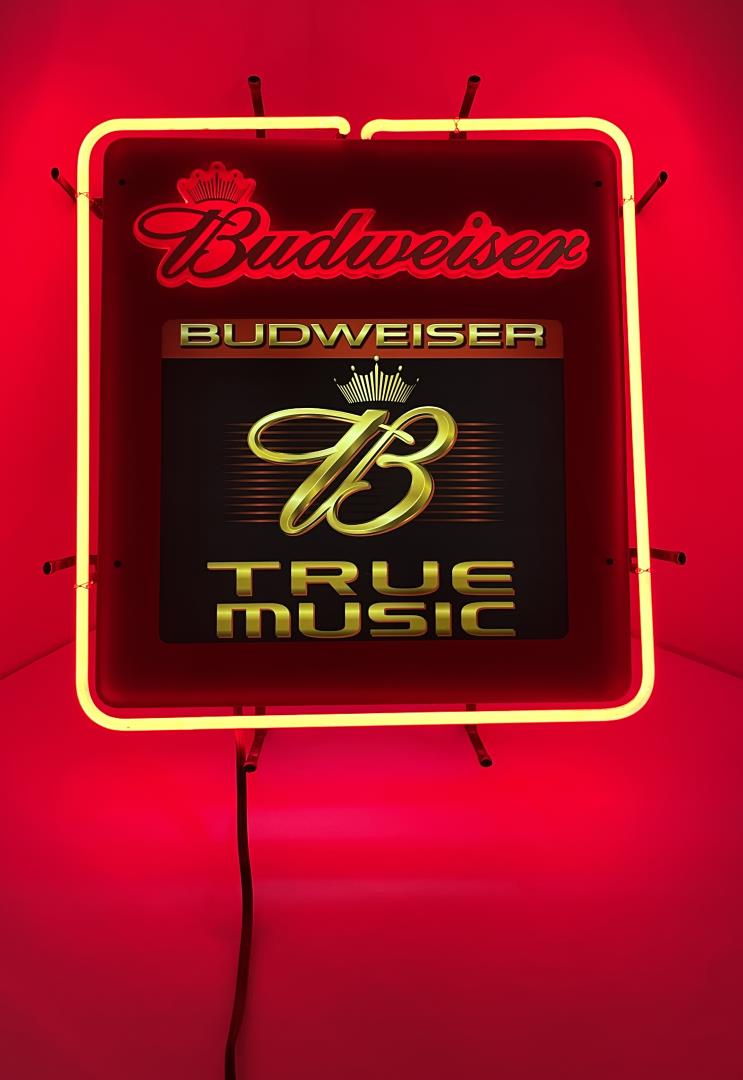 Budweiser True Music Neon Beer Sign