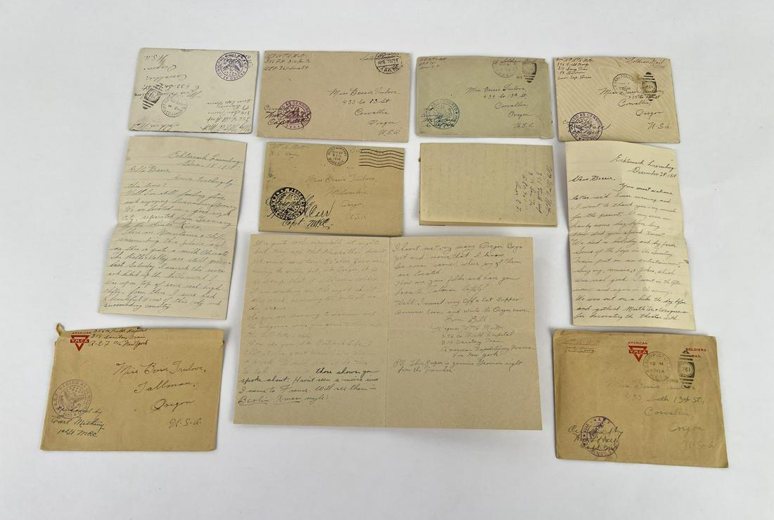 Group Of Ww1 Censored Letters