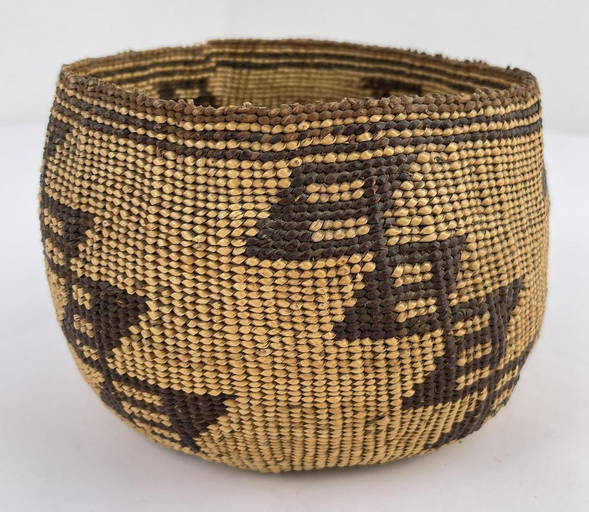 Hupa Yurok Modoc California Indian Basket