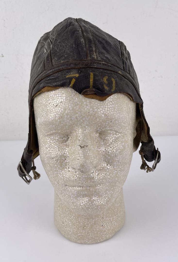 Ww2 Us Navy Leather Flight Cap Helmet