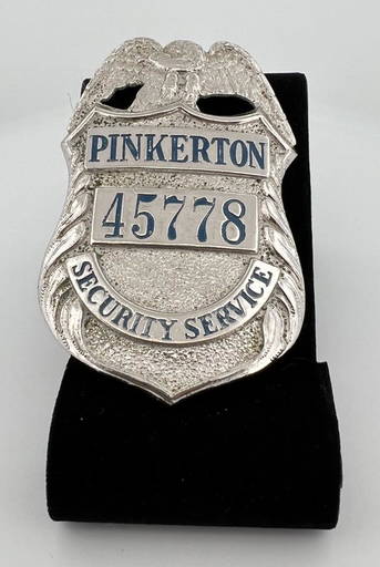 Pinkerton Security Service Badge