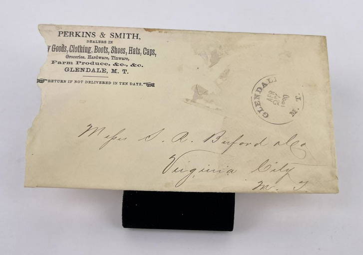 1880 Glendale Montana Territory Envelope