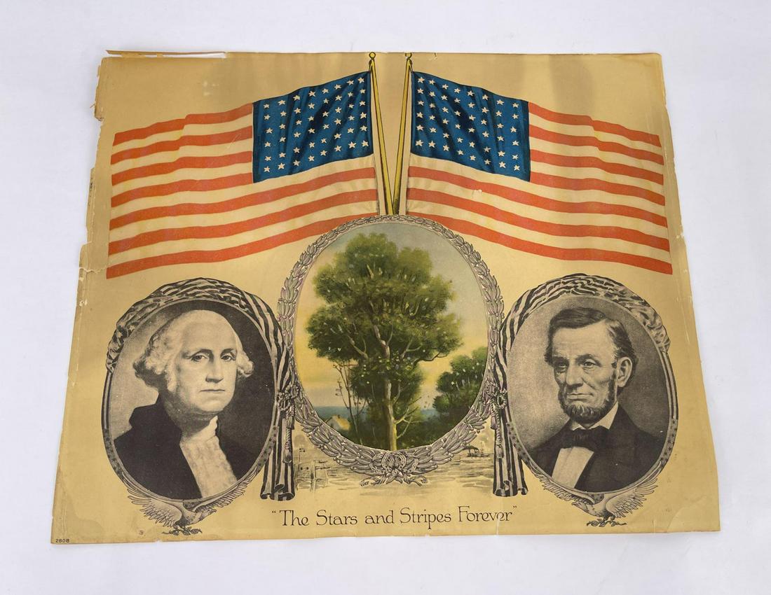 Antique Stars And Stripes Forever Print