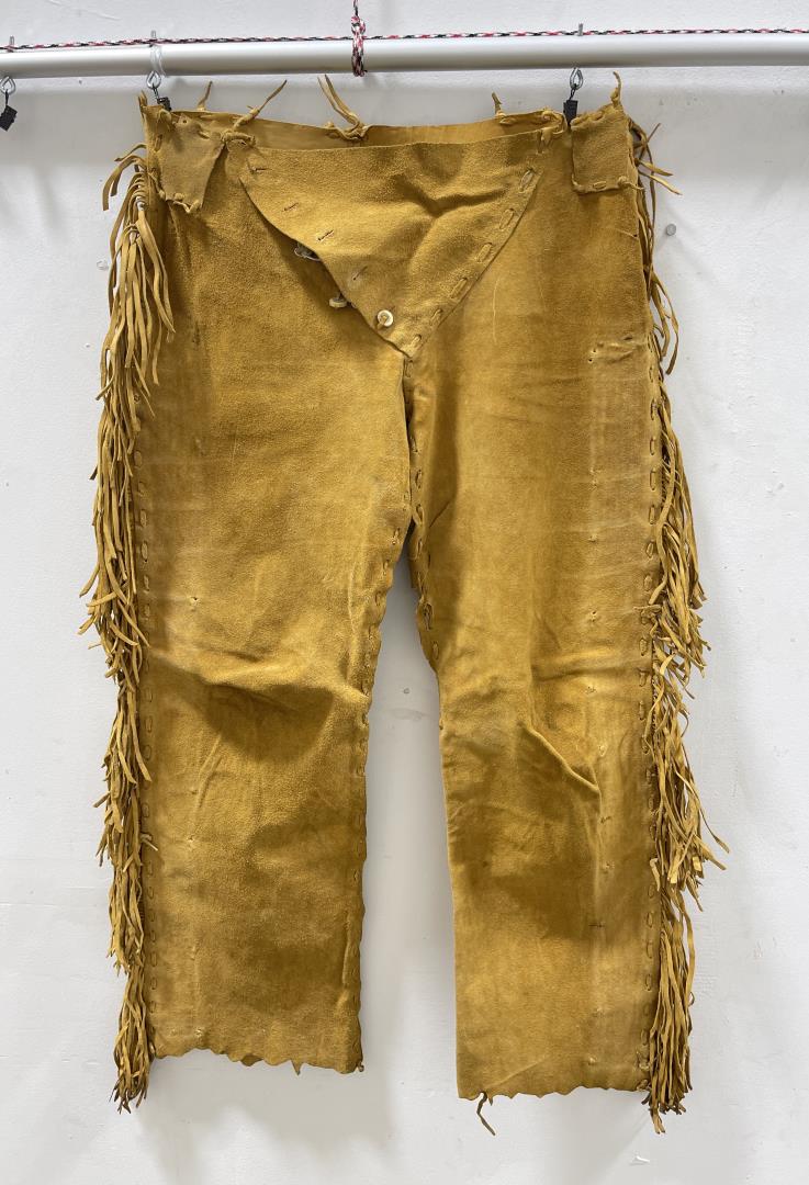 Native American Indian Buckskin Leather Pants