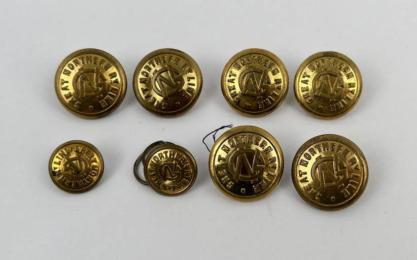 Great Northern Railroad Uniform Buttons