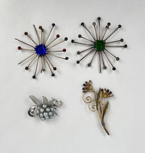 Vintage Sterling Silver Brooches