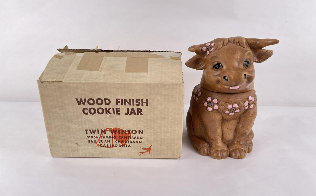 Twin Winton Cookie Jar New In Box