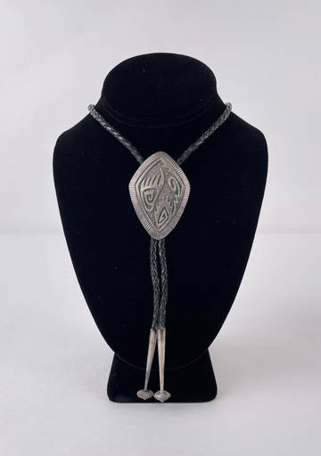 Richard Begay Navajo Sterling Bolo Tie