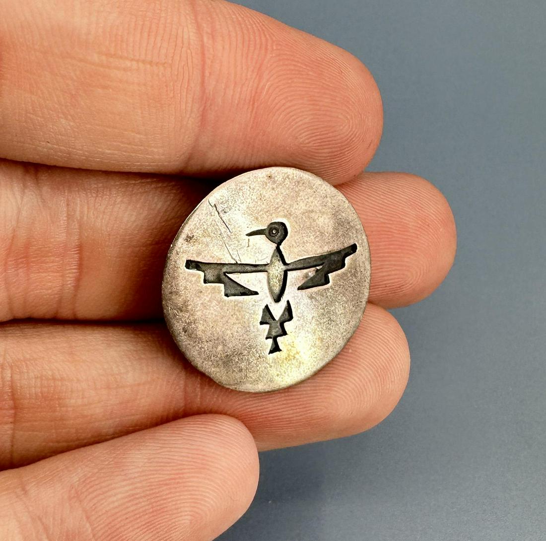 Hopi Sterling Silver Scarf Slide