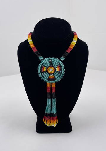 Apache Native American Indian Beaded Bolo Tie