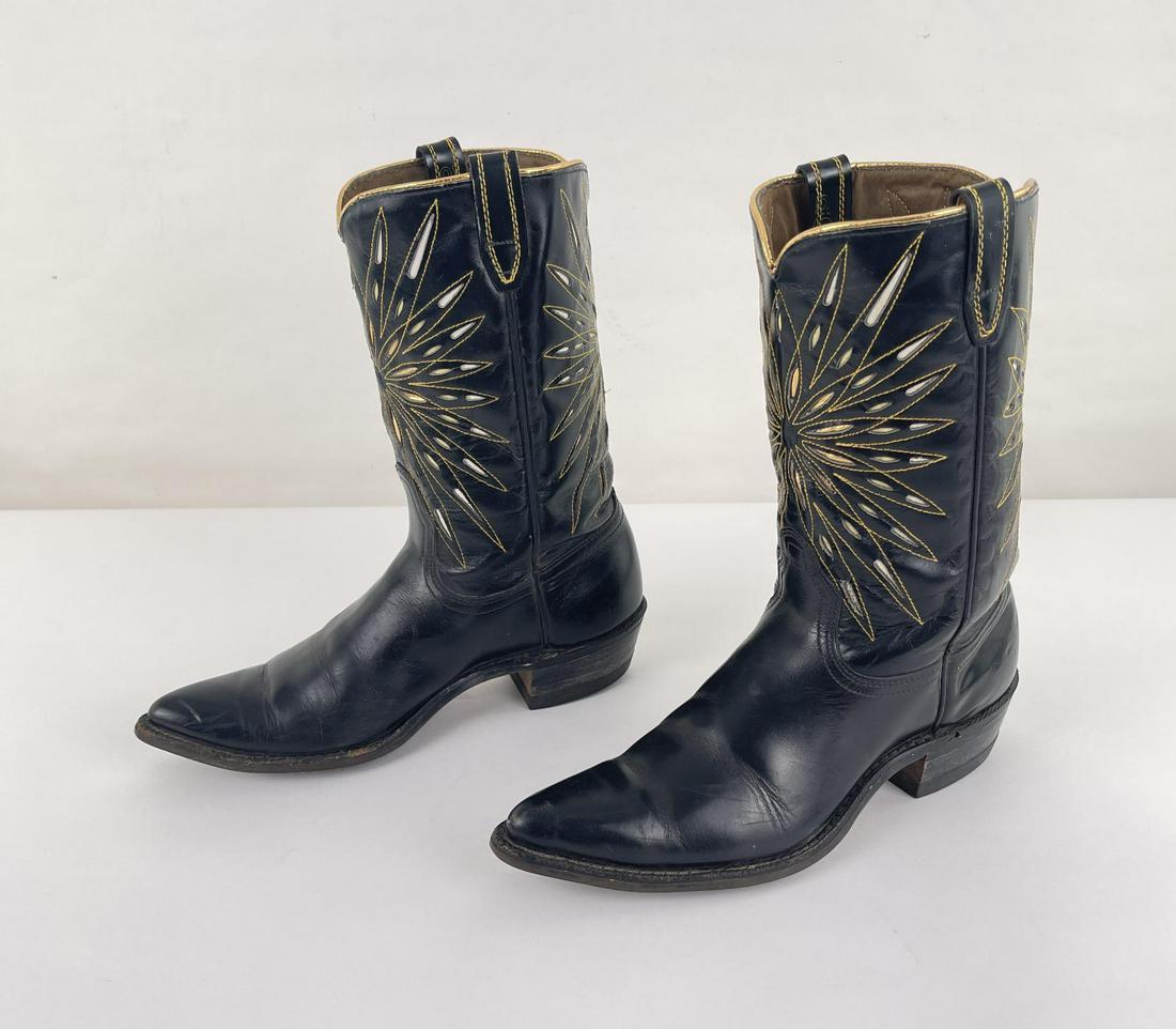 1940s Acme Inlaid Cowboy Boots