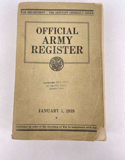 Official Army Register