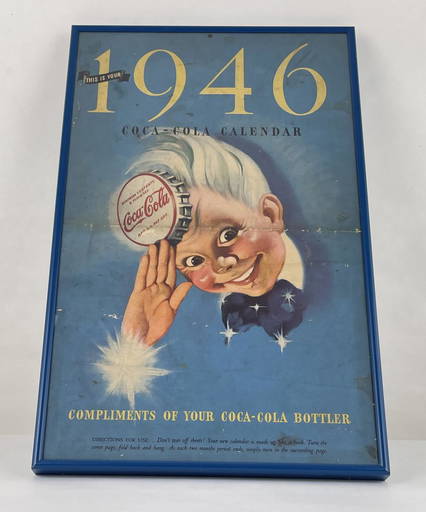 1946 Coca Cola Sprite Boy Calendar