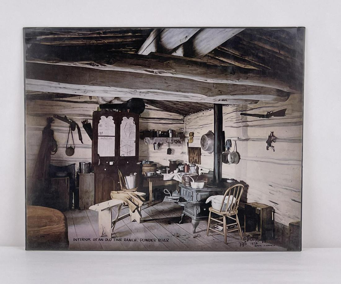 Interior Of An Old Time Ranch Powder River Auction