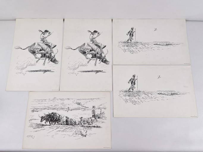 Collection Of Charles M Russell Prints
