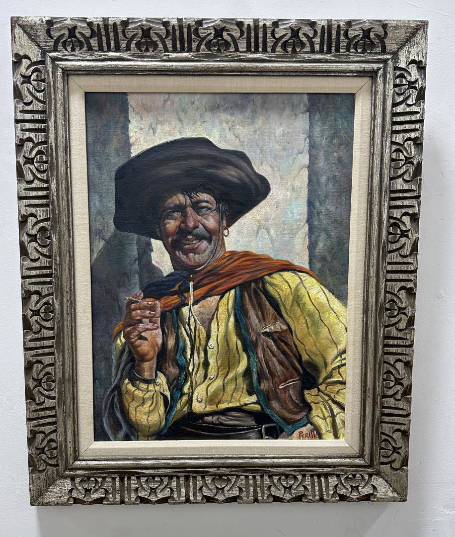 Gregory Perillo Cowboy Painting Auction