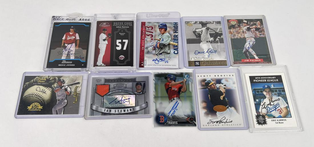Collection Of Auto And Relic Baseball Cards Auction