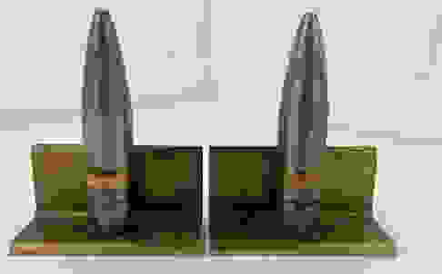 Ww2 40 Mm Trench Art Shell Bookends Auction