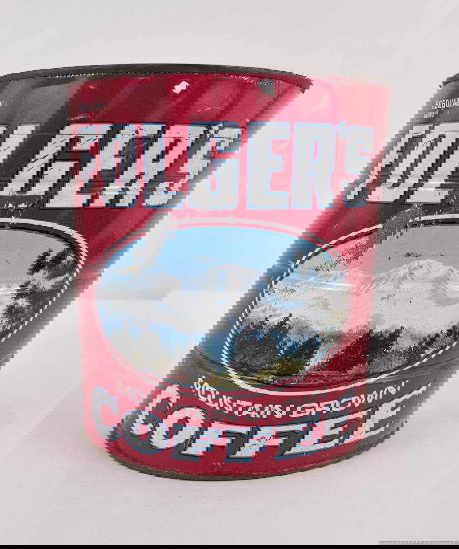 Folgers Mountain Grown Coffee Tin Can Auction