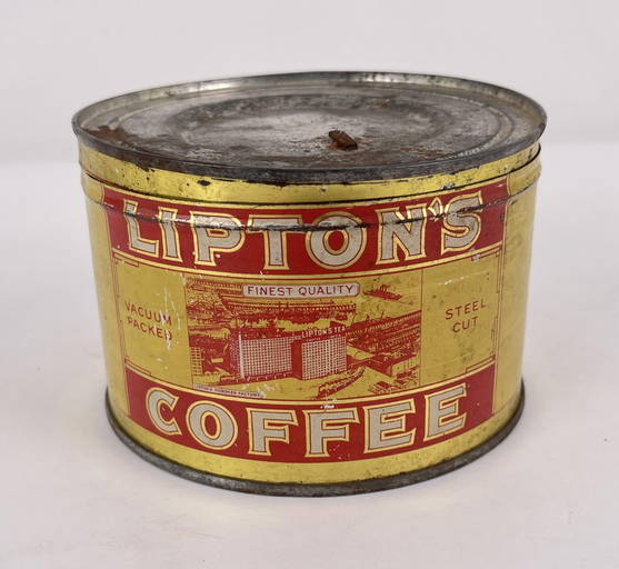 Liptons 1 Pound Coffee Tin Can