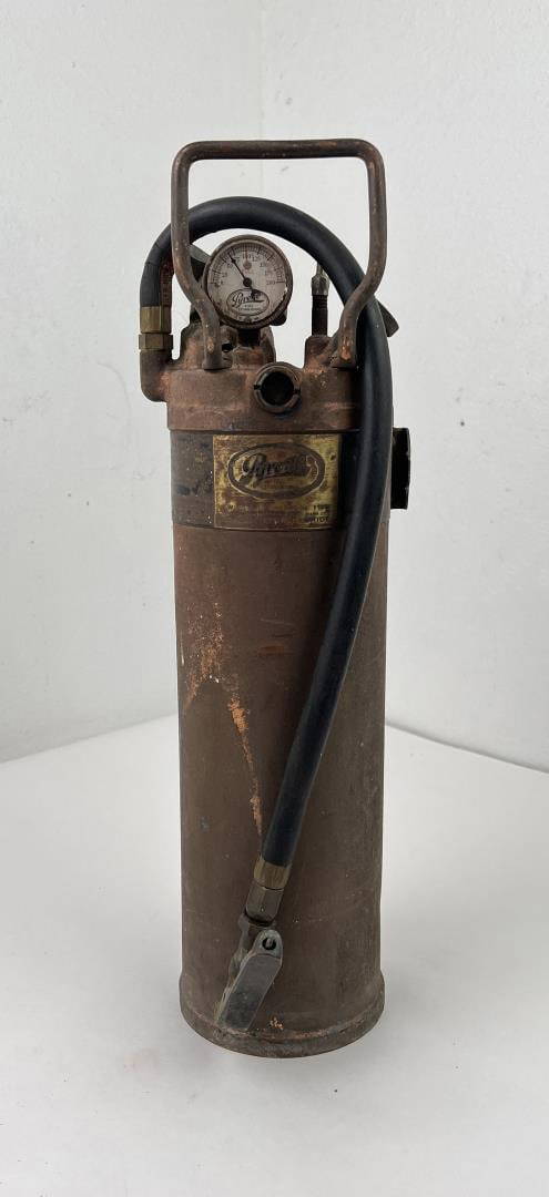 Antique Pyrene Fire Extinguisher Auction