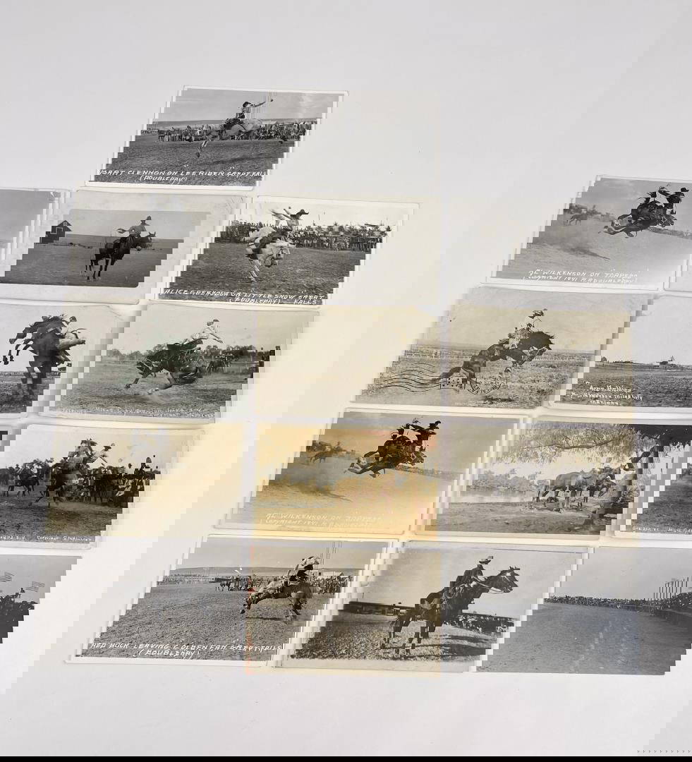 Collection Of Montana Rppc Rodeo Postcards Auction