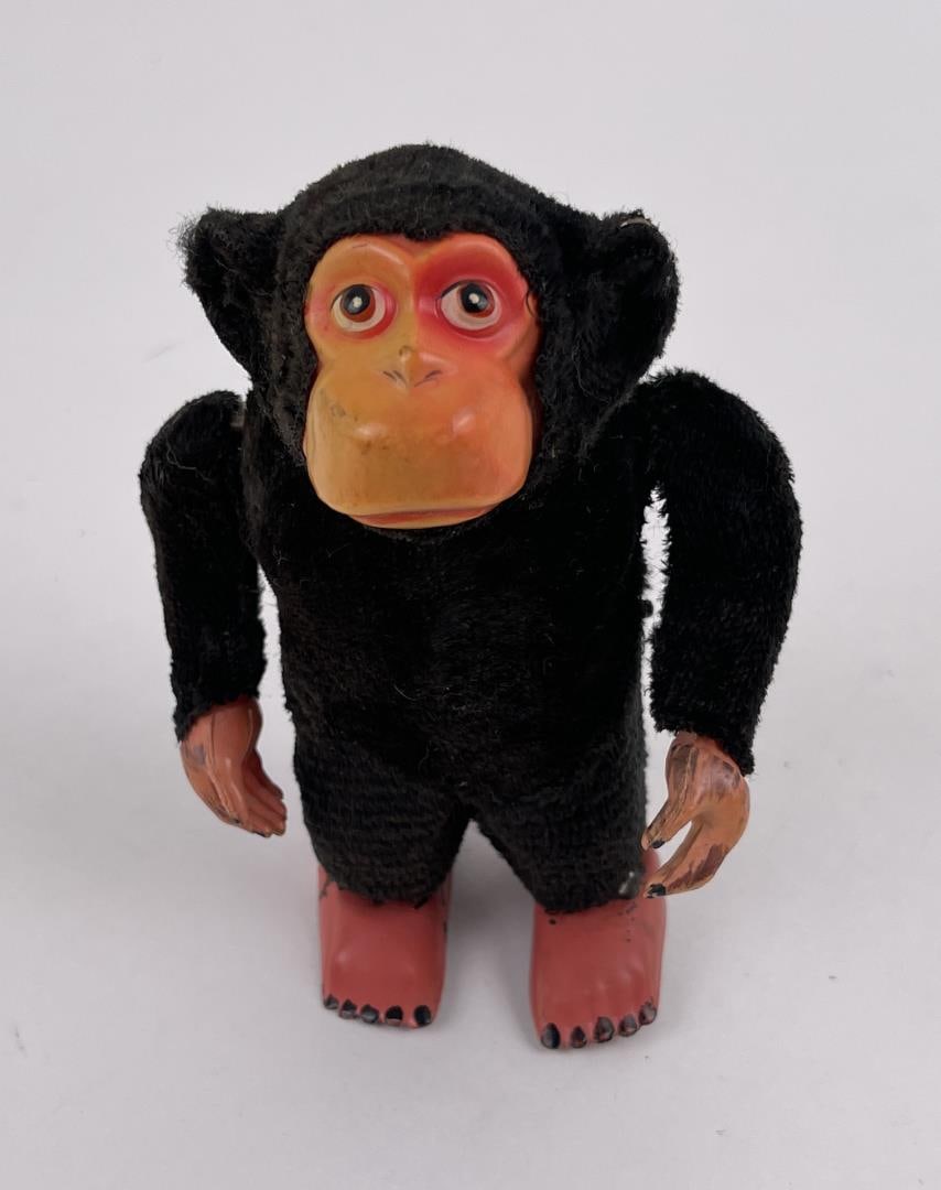 Celluloid Tin Wind Up Monkey Toy Auction