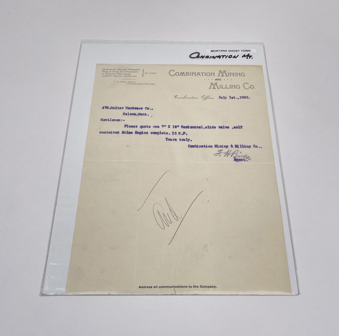 Combination Montana Ghost Town Letterhead