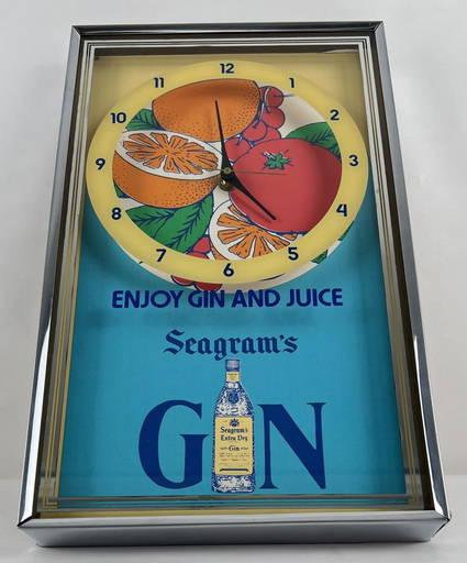 Seagram's Gin And Juice Clock