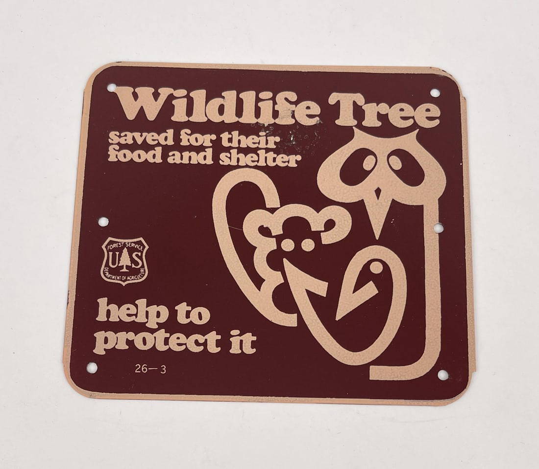Usfs Us Forest Service Wildlife Tree Sign Auction