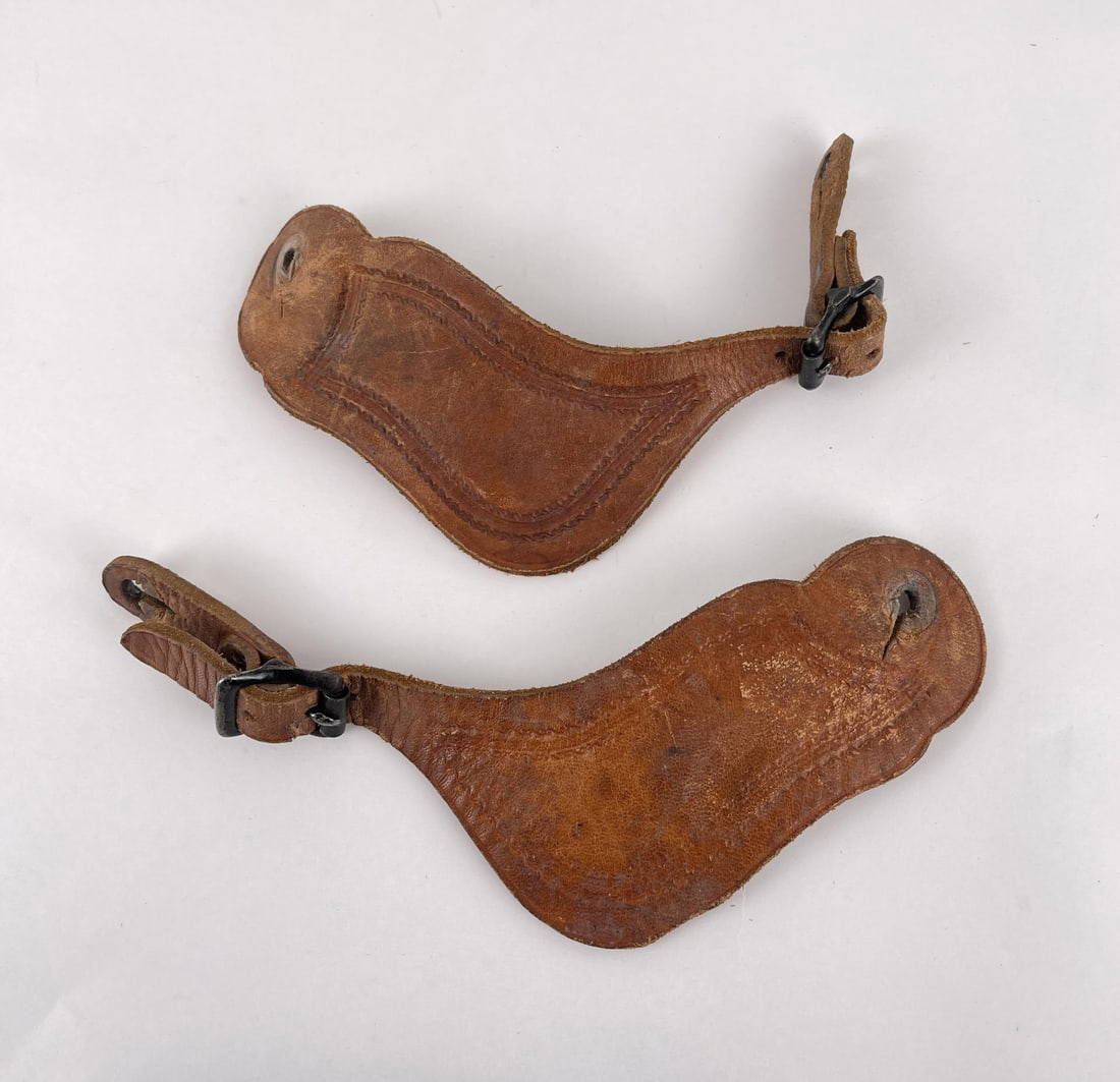 Antique Leather Cowboy Spur Straps Auction