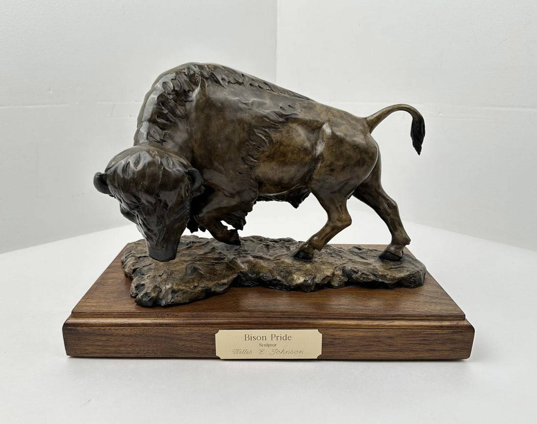 Willis E. Johnson Bison Pride Buffalo Bronze Auction