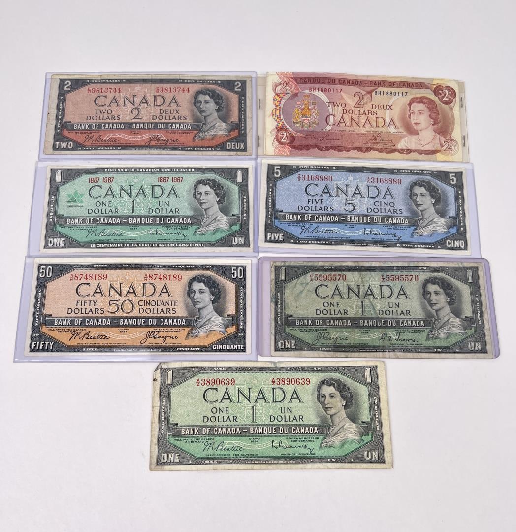 Collection Of Canadian Bank Notes
