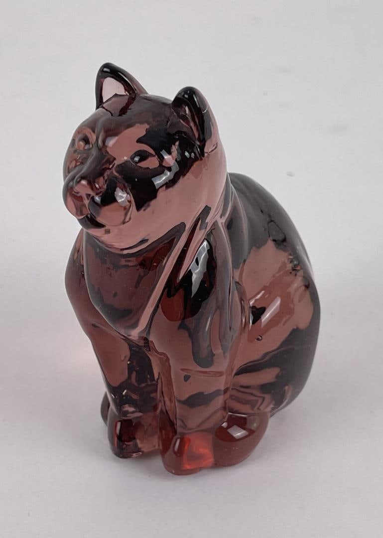 Silvestri Glass Cat Paperweight