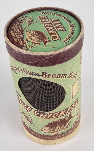 Live Crickets Fishing Bait Container Tennessee