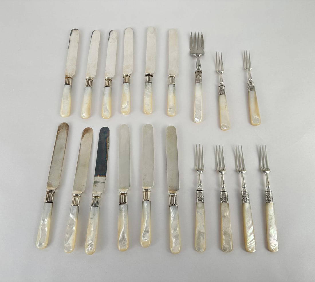 Mother Of Pearl Handled Flatware Auction