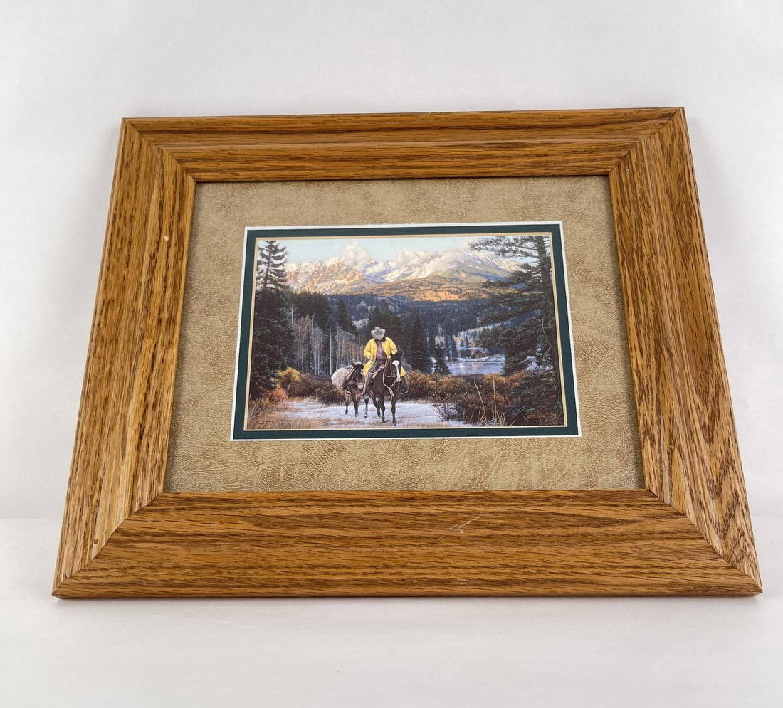 Tim Cox Print In Oak Frame Auction