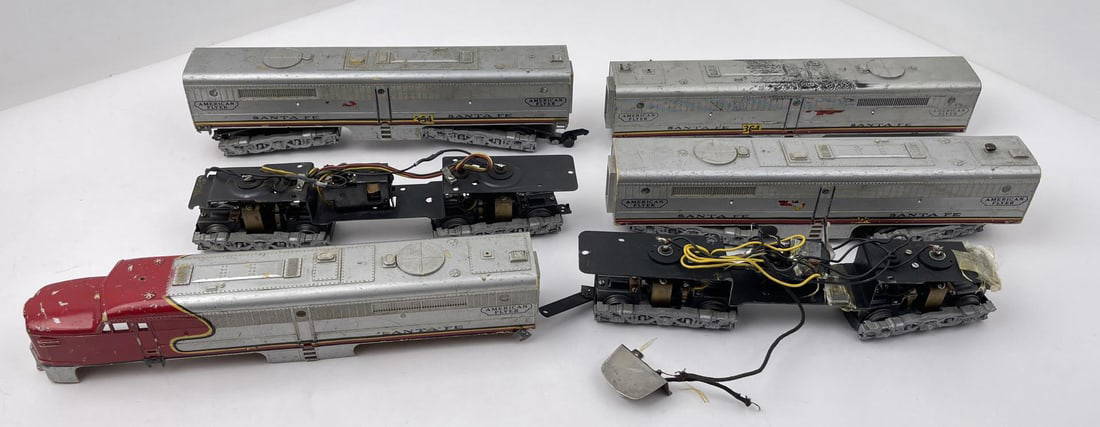 American Flyer Santa Fe Ho Engine And Cars Auction