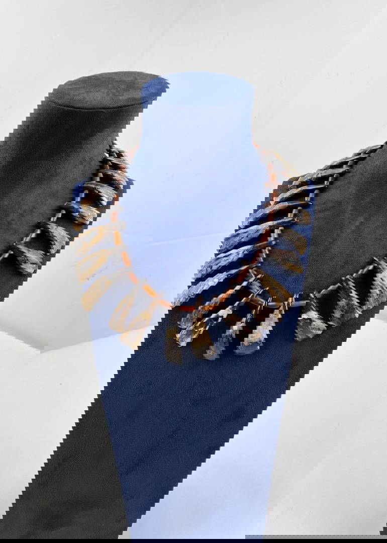 Plains Indian Buffalo Tooth Necklace Auction