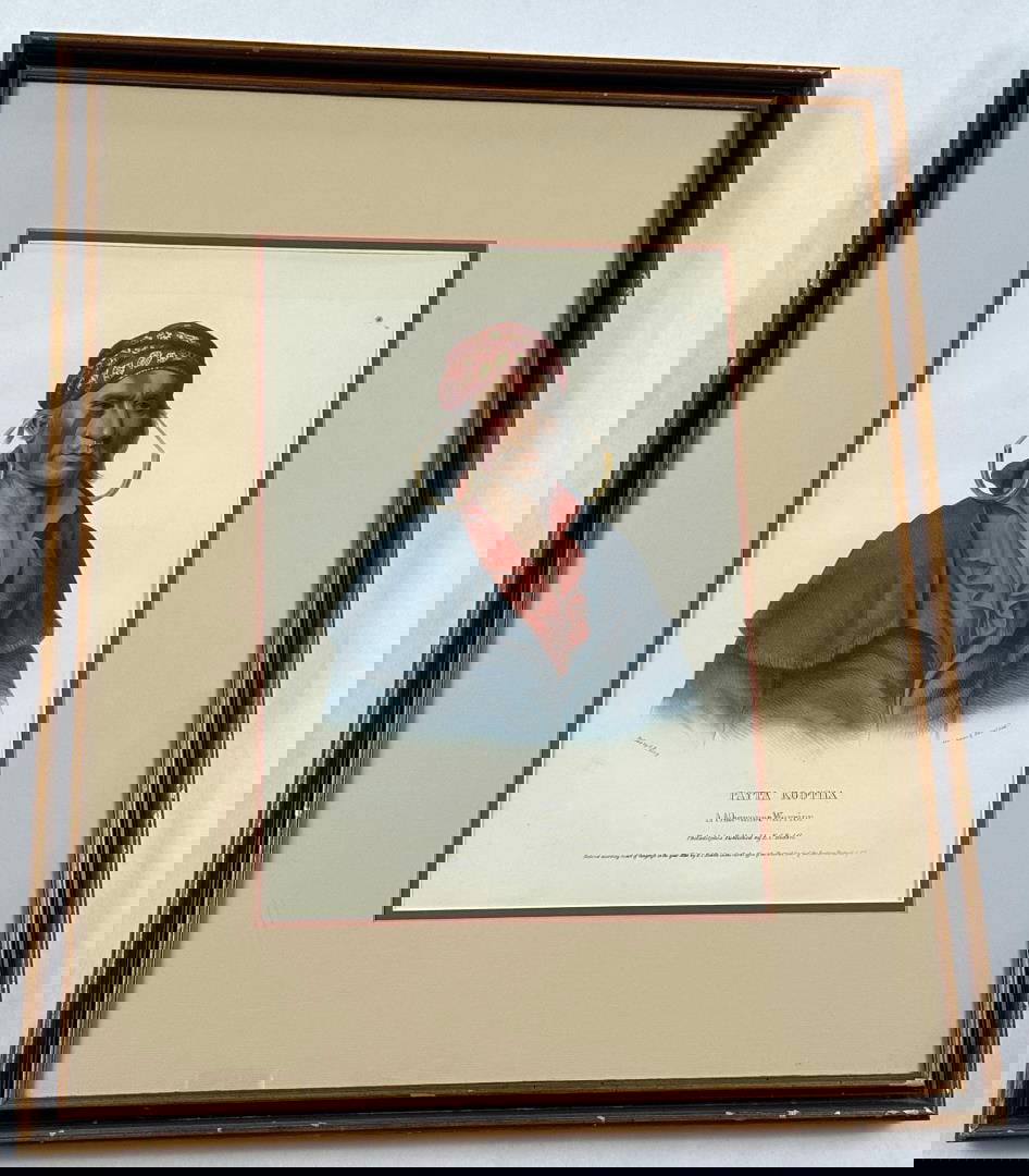 Payta Kootha Shawanee Warrior Lithograph Auction
