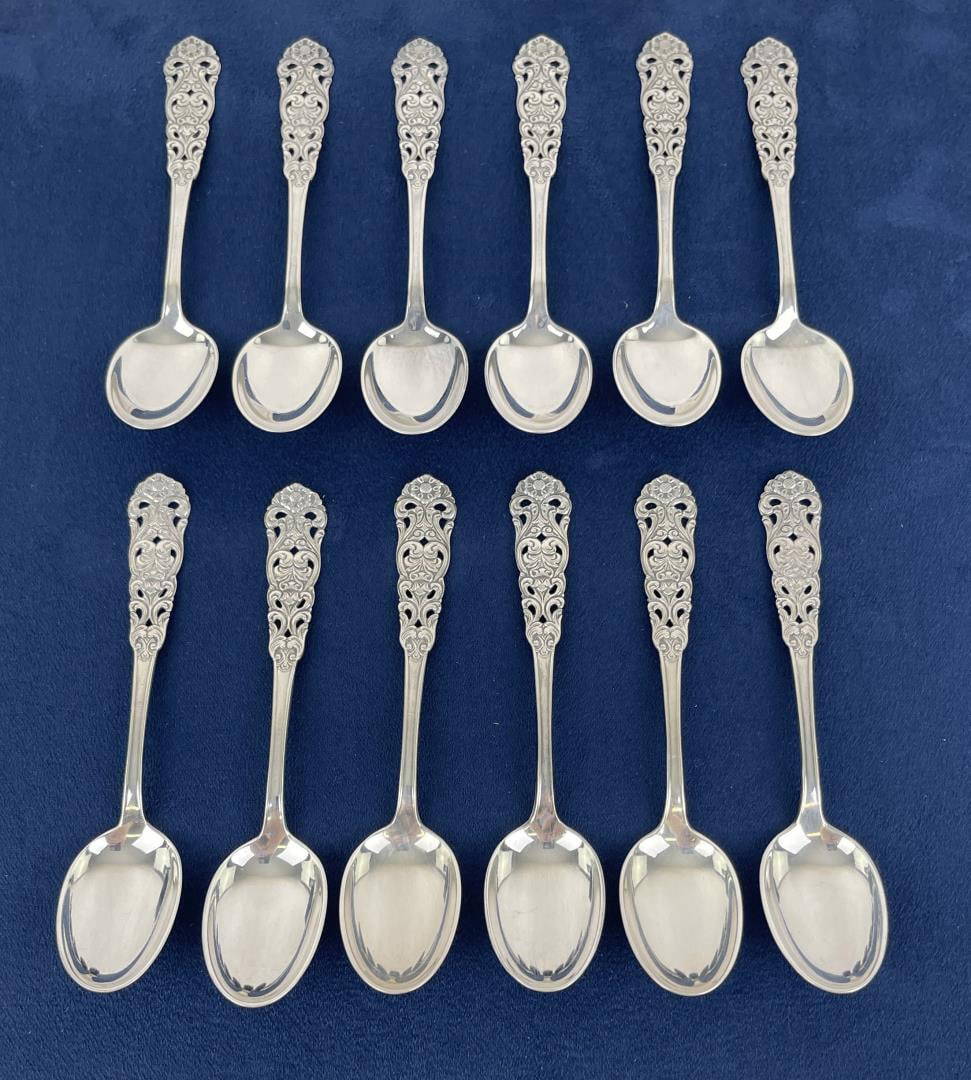 Set Of Norwegian 830 Silver Spoons Auction