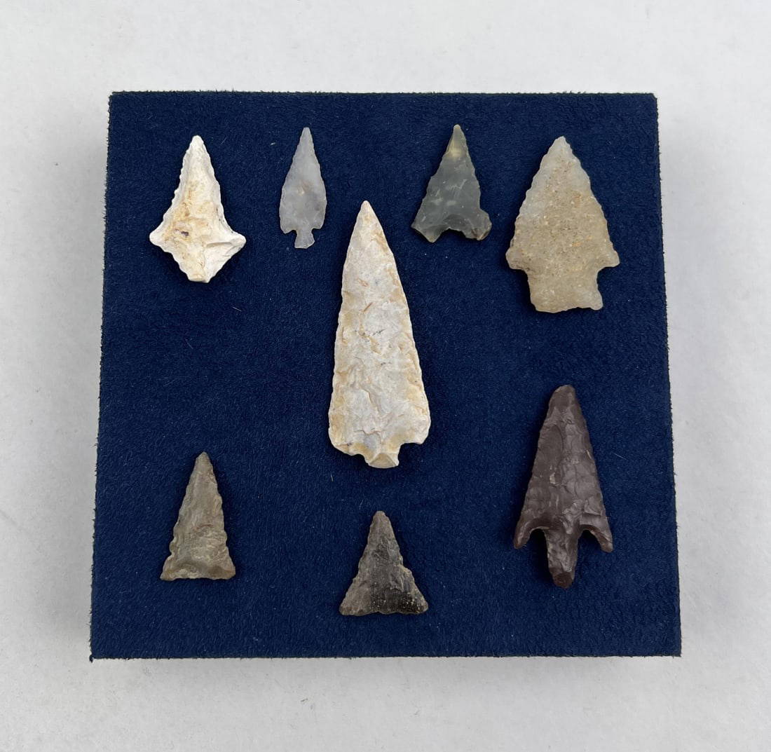 Ancient Native American Indian Arrowheads Points Auction