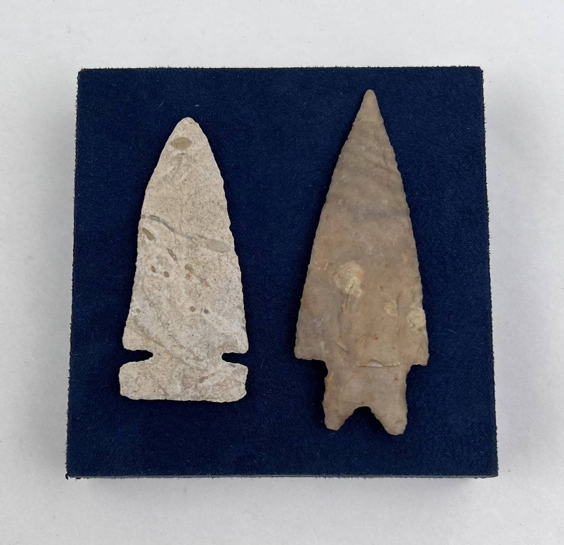 Ancient Native American Indian Arrowheads Points Auction