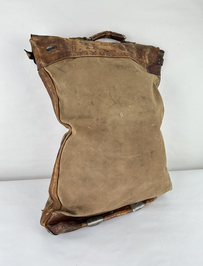 Us Geological Survey Canvas Leather Security Bag