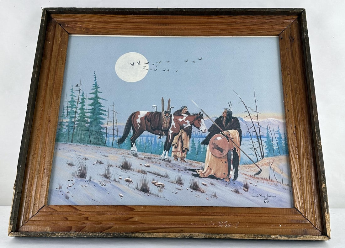 Daniel Long Soldier Indian Print Auction