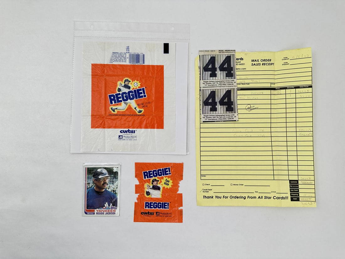 Reggie Jackson Collectibles Auction